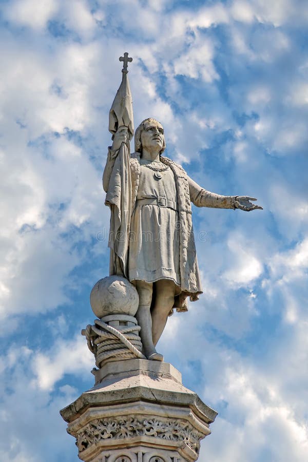 Christopher Columbus in Madrid, Spain Stock Image - Image of columbus ...
