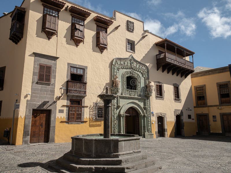 Columbus in Canary Islands stock image. Image of tree - 9614155