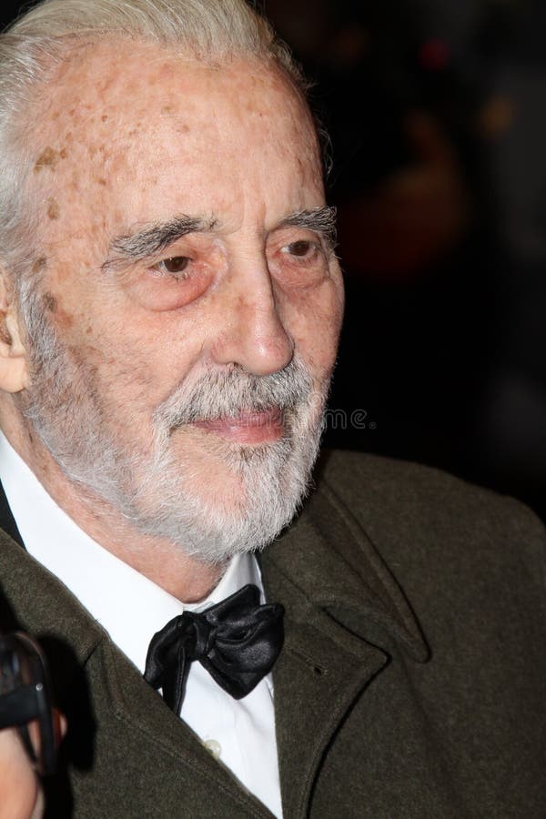 Christopher Lee foto de archivo editorial. Imagen de famoso - 30450793