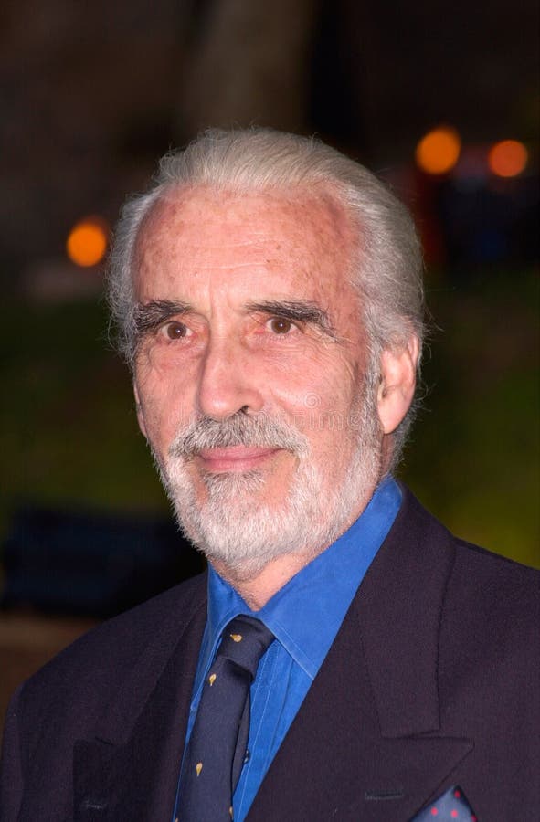 Christopher Lee immagine editoriale. Immagine di castello - 36734555