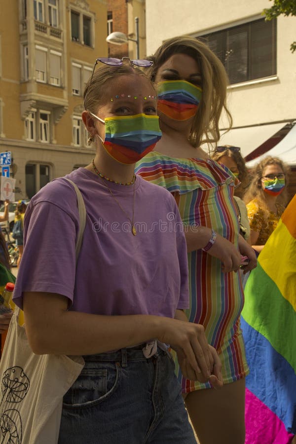Christopher Street Day in Stuttgart, Germany. Editorial Stock Photo ...