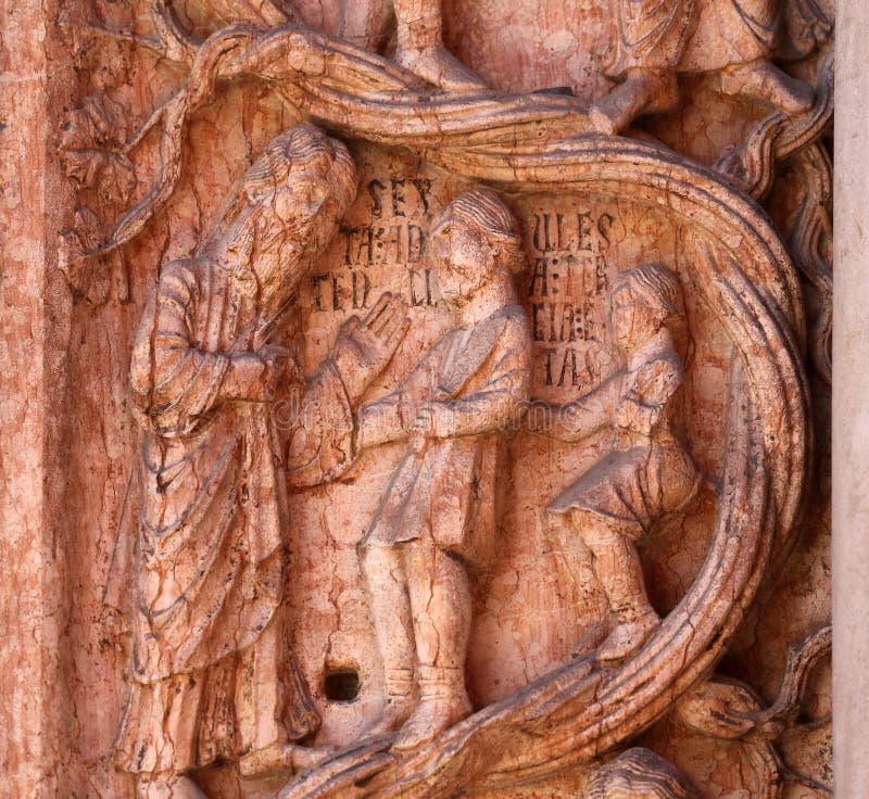 Christus Die De Werken Van Genade Uitvoeren Stock Afbeelding - Image of ...