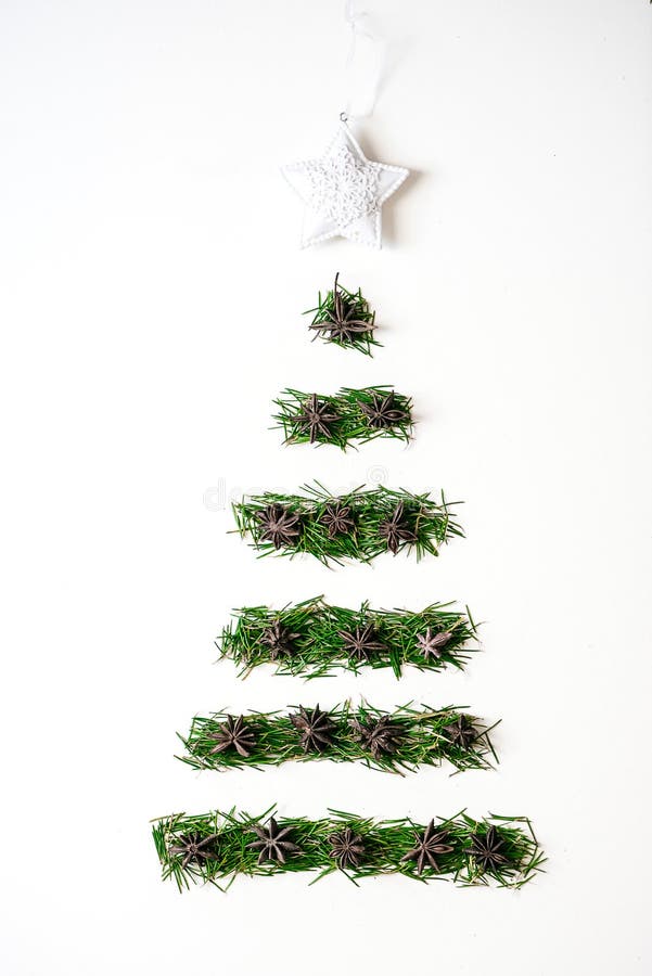 Chritmas Tree Design Top View Stock Image - Image of noel, holidays ...