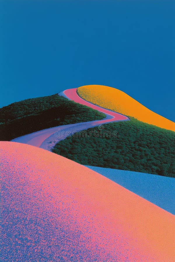 Chroma Divide Minimalism stock illustration. Illustration of wind ...