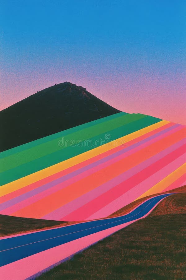 Chroma Divide Minimalism stock illustration. Illustration of text ...