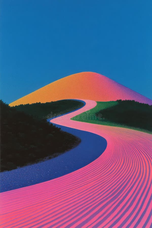 Chroma Divide Minimalism stock illustration. Illustration of circle ...