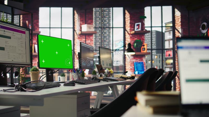 Chroma Key Displays in Server Farm Displaying Node Tree Programming Tool Stock Footage - Video ...