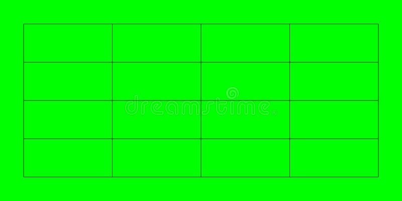 Chroma Key Green Screen Vector Template. Features Tracking Points for ...