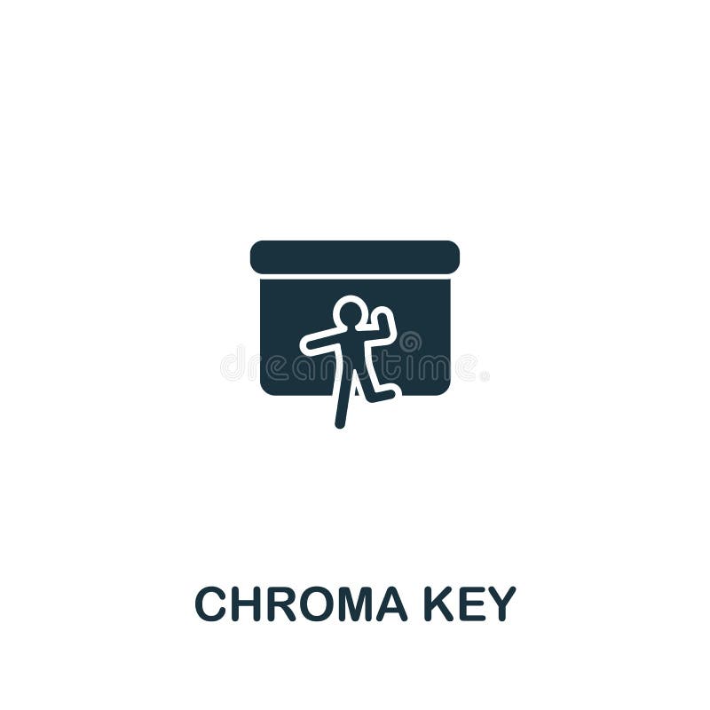 Chroma Key Icon from Streaming Collection. Simple Line Chroma Key Icon ...