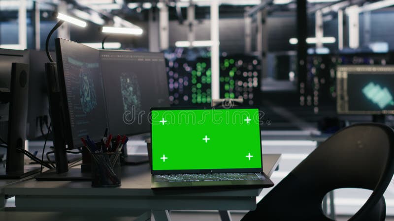 Chroma Key Laptop and Desktop PC Used for Visualizing AI Workloads ...