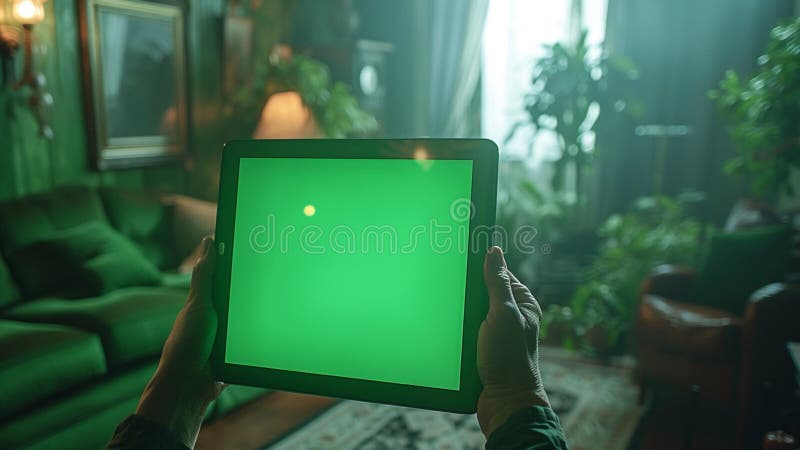 Chroma Keying for Seamless Digital Integration. Stock Illustration ...