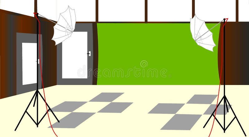 Chroma room design stock illustration. Illustration of light - 135769402