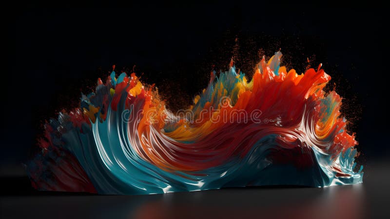Chromatic Abstract Symphony, Dynamic Desktop Background Stock ...