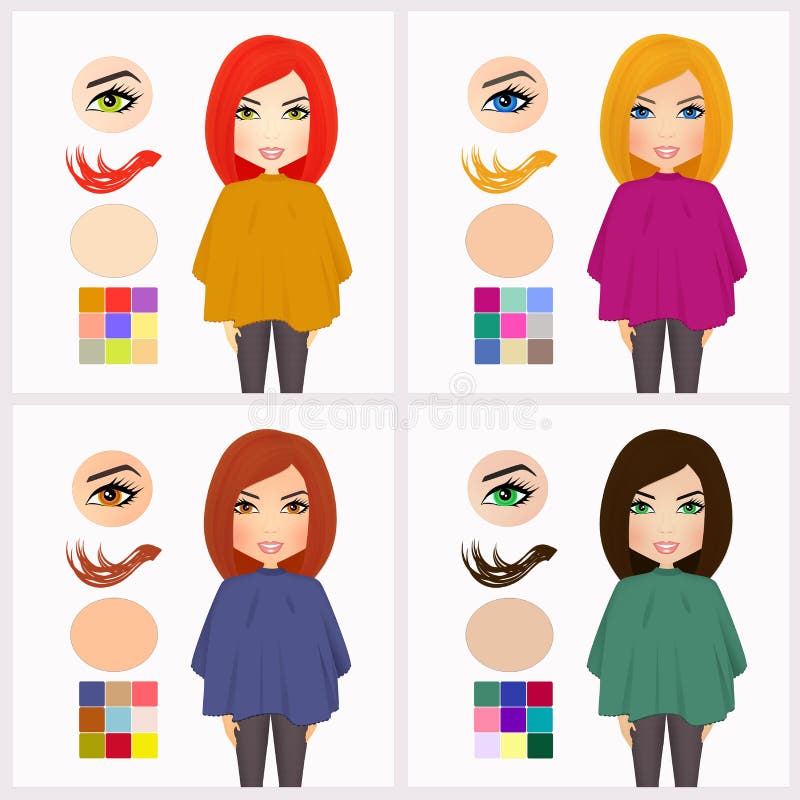 Chromatic colors analysis stock illustration. Illustration of brilliant ...