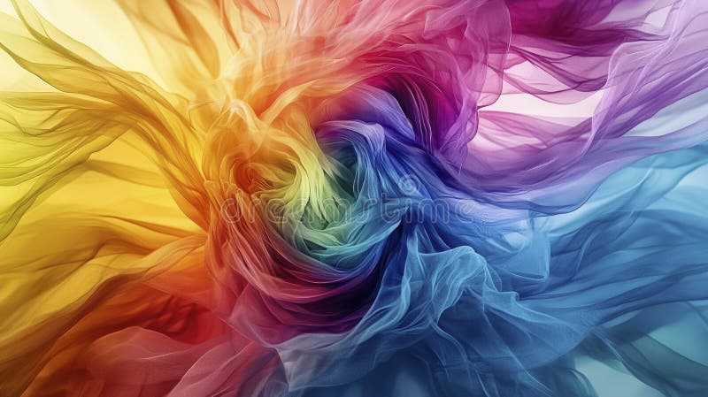 Chromatic Colors Shifting in an Orderly Pattern Abstract Art Digital ...