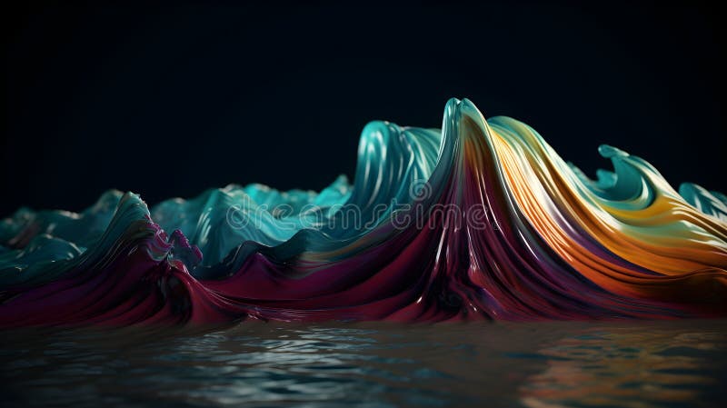 Chromatic Expression in Motion, Dynamic Color Burst Wallpaper Stock ...