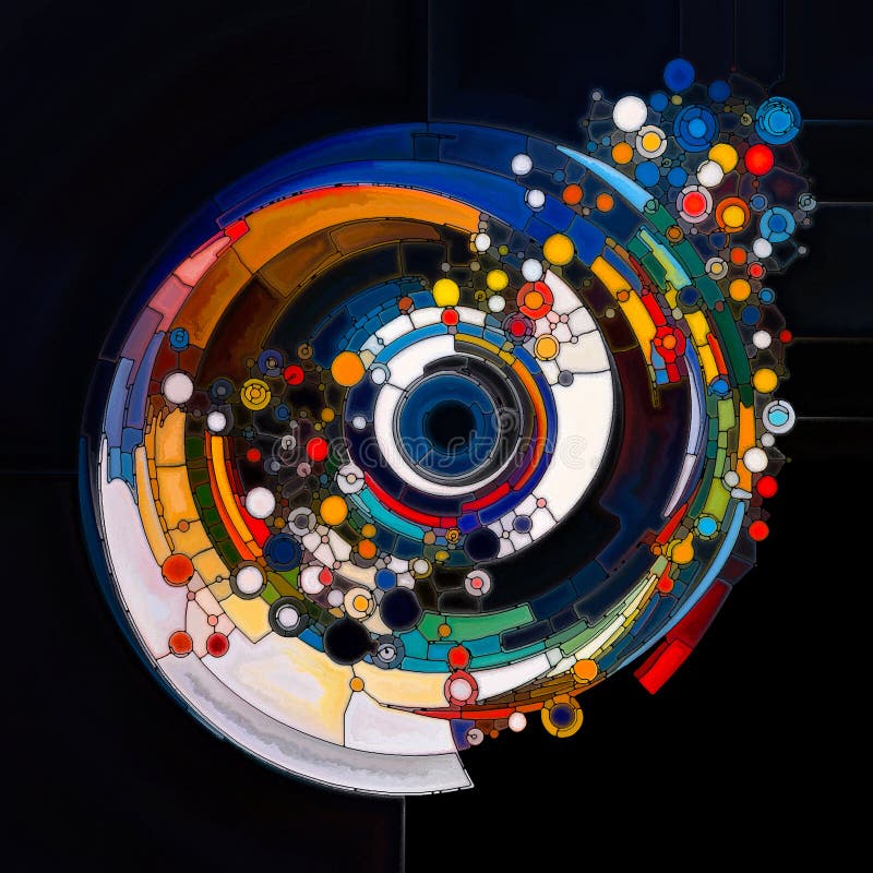 Chromatic Flow Medley stock illustration. Illustration of mosaic ...