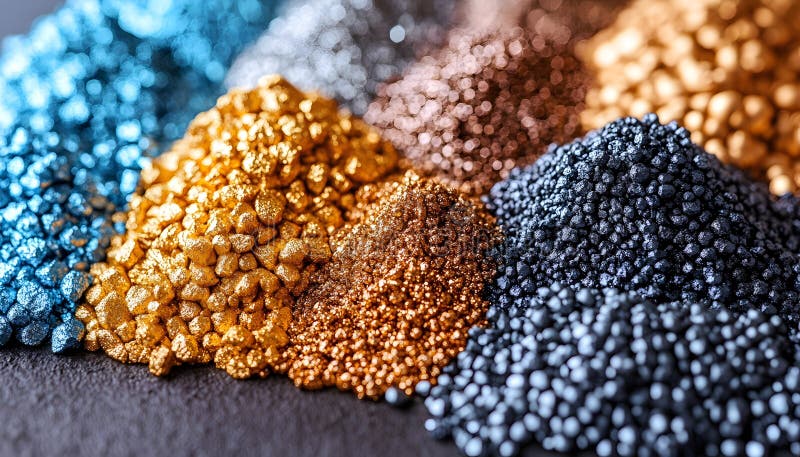 Metallic Treasure Piles stock illustration. Illustration of texture ...