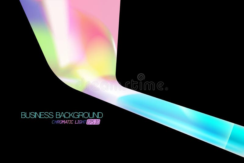 Chromatic Light Colors Shape Scene Stock Vector - Illustration of ...