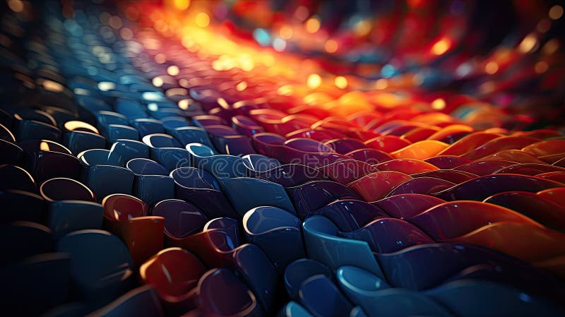 Chromatic Matrix: Vivid Color Gradient Grid Stock Illustration ...