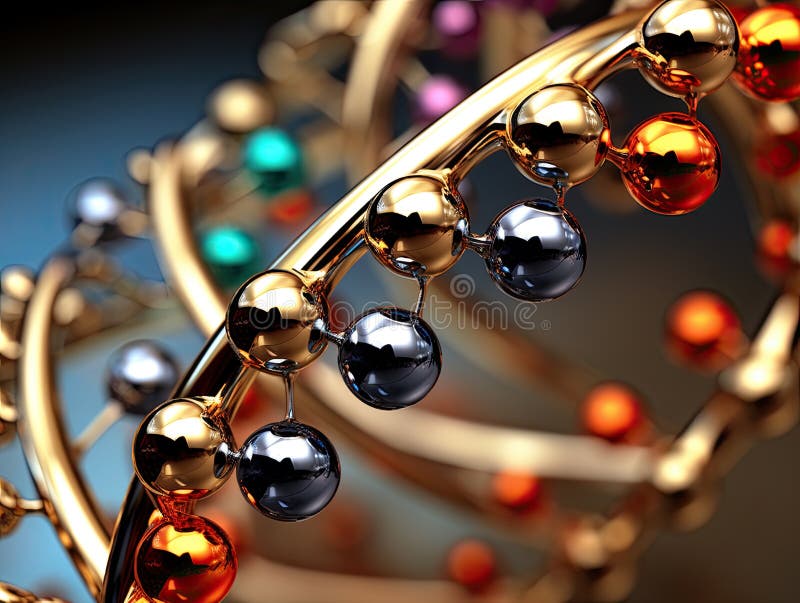 The Chromatic Spiral: a Vibrant Spin on DNA Stock Illustration ...