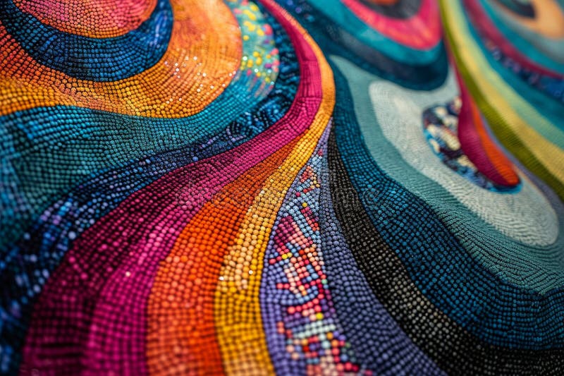 Chromatic Symphony of Abstract Art Stock Photo - Image of contrast ...