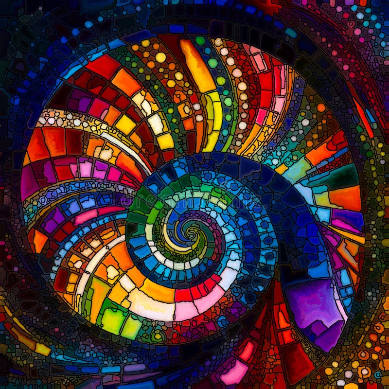 Chromatic Symphony in Motion Stock Illustration - Illustration of ...