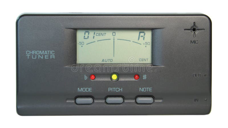 Chromatic Tuner stock image. Image of tuner, note, needle - 19718839