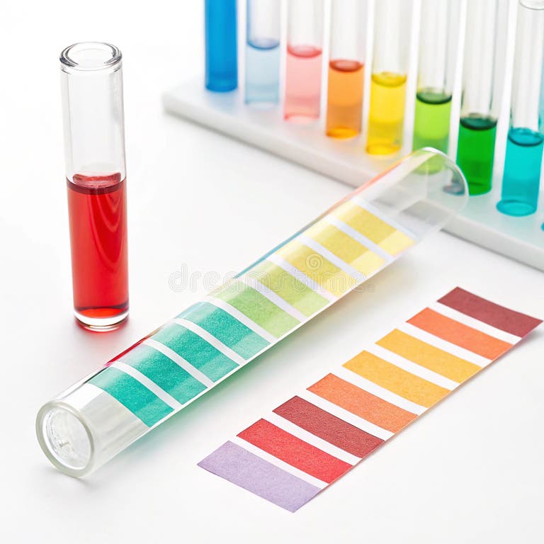 Chromatography Experiment Separating Colors Stock Illustration ...