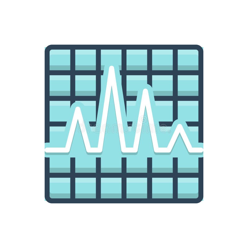 Color Illustration Icon for Chromatography, Technology and Capillary ...