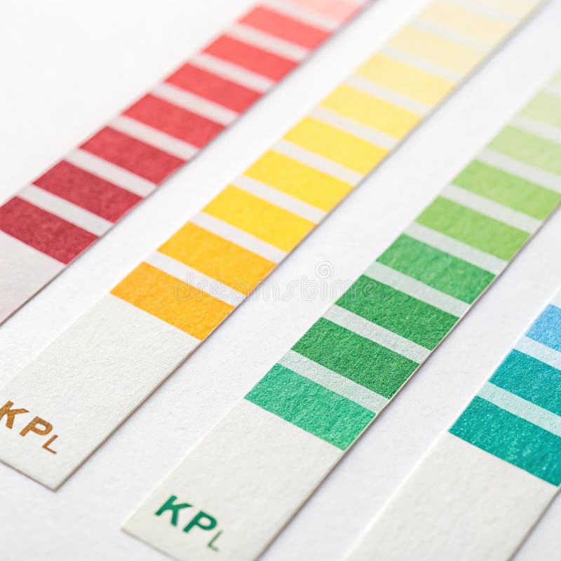 Chromatography Test with Separated Colors Stock Illustration ...