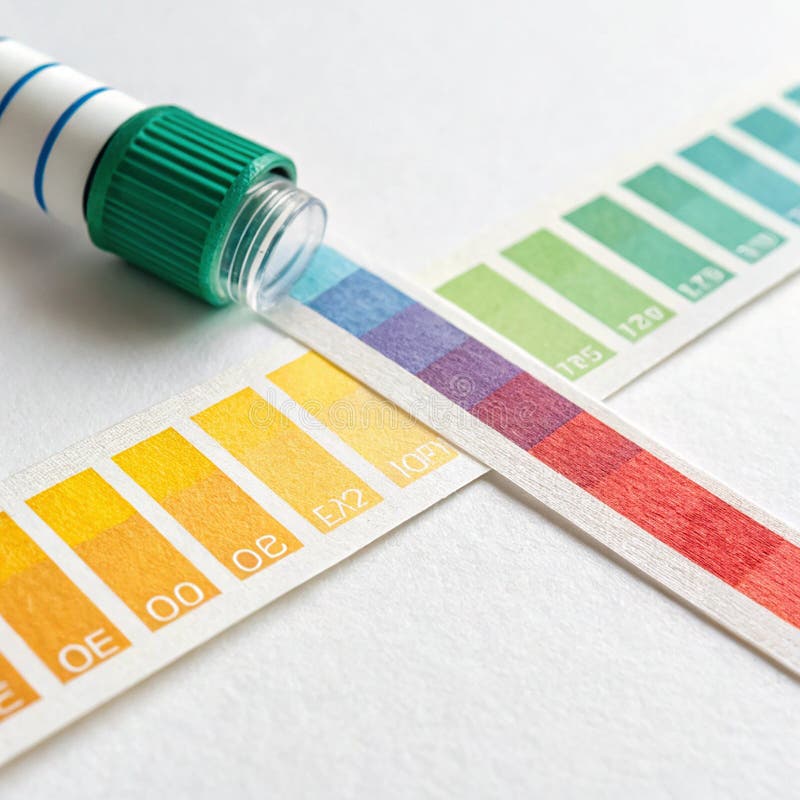 Chromatography Test with Separated Colors Stock Illustration ...