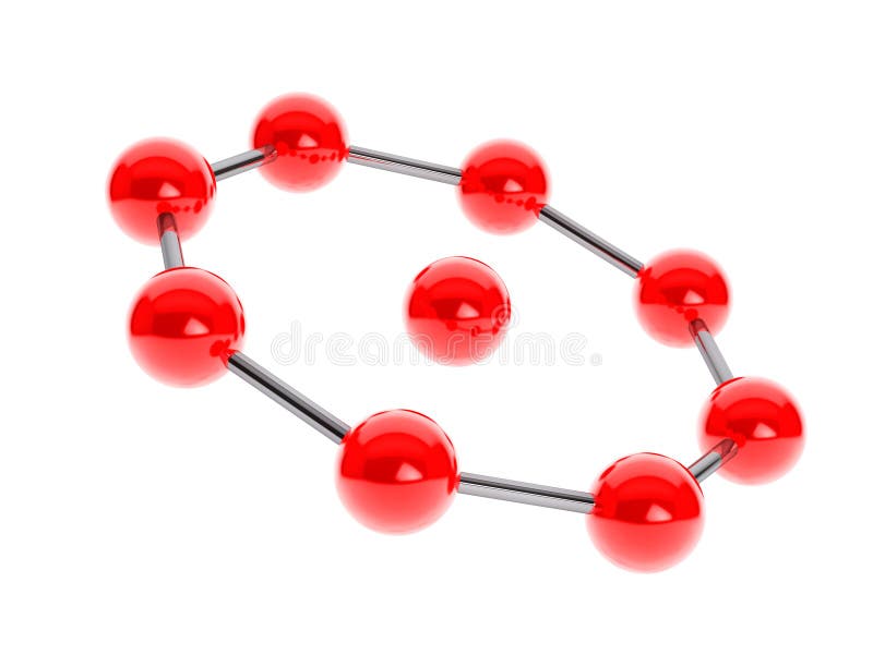 Chrome atom stock illustration. Illustration of modern - 5411947