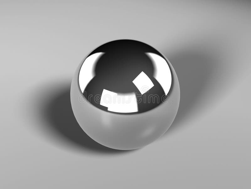 Chrome ball stock illustration. Illustration of reflection - 11927448