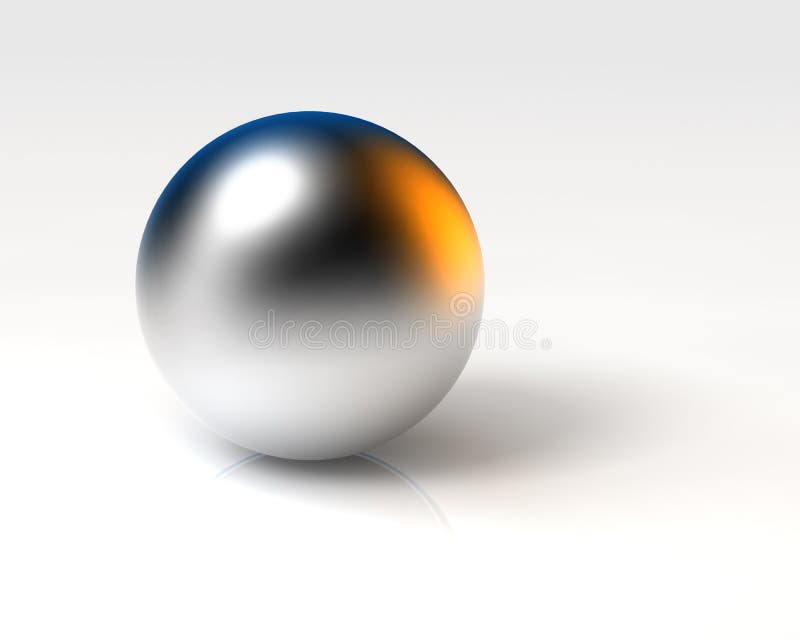 Chrome Ball stock illustration. Illustration of silver - 2589816