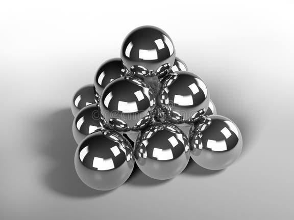 Chrome balls stock illustration. Illustration of metal - 11479900