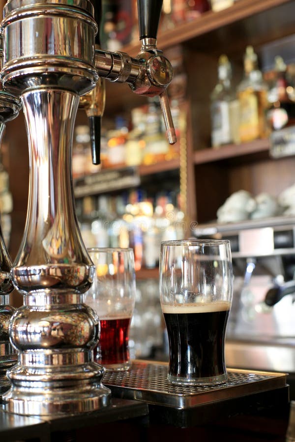Chrome beer taps stock photo. Image of alcohol, restaurant - 70901692