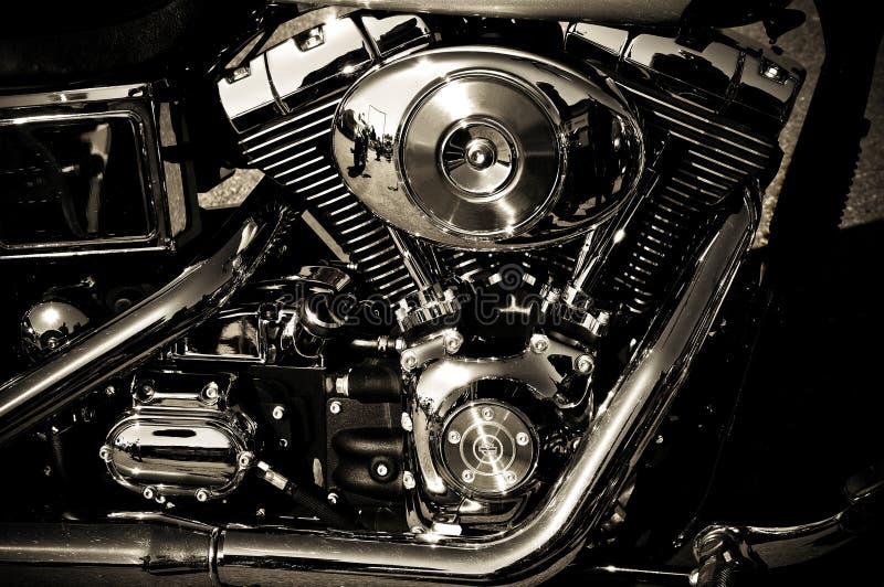 Chrome bike stock photo. Image of american, freedom, shiny - 4987422