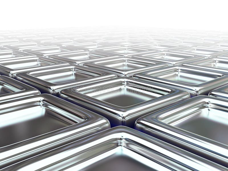 Chrome blocks. stock illustration. Illustration of abstract - 18381857