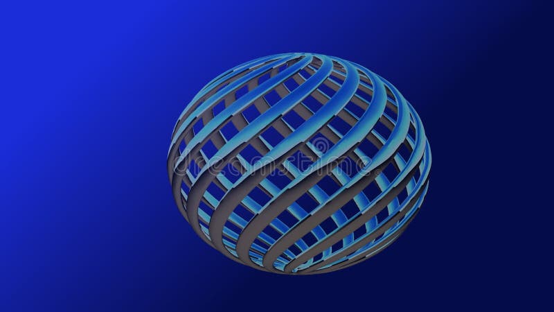 Chrome Blue Sphere Background Sign Stock Footage - Video of creativity ...