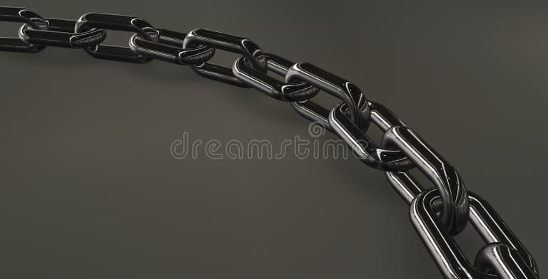 Chrome chain stock illustration. Illustration of golden - 14828335