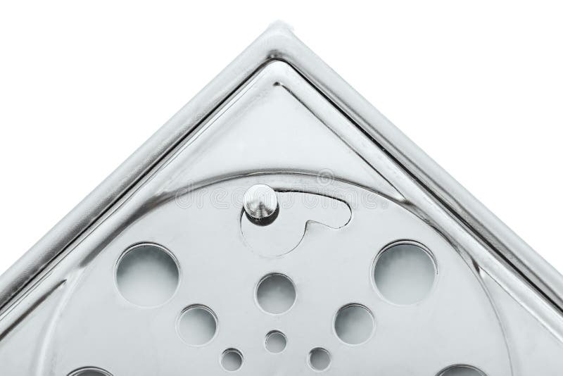 Chrome Drain Isolated on White Background Stock Photo - Image of ...