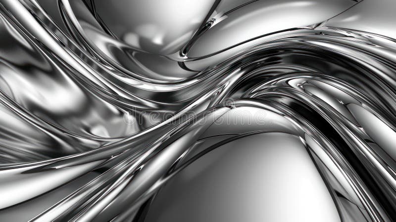 Chrome Dreams: Abstract Seamless Loop Design for Backgrounds Stock ...