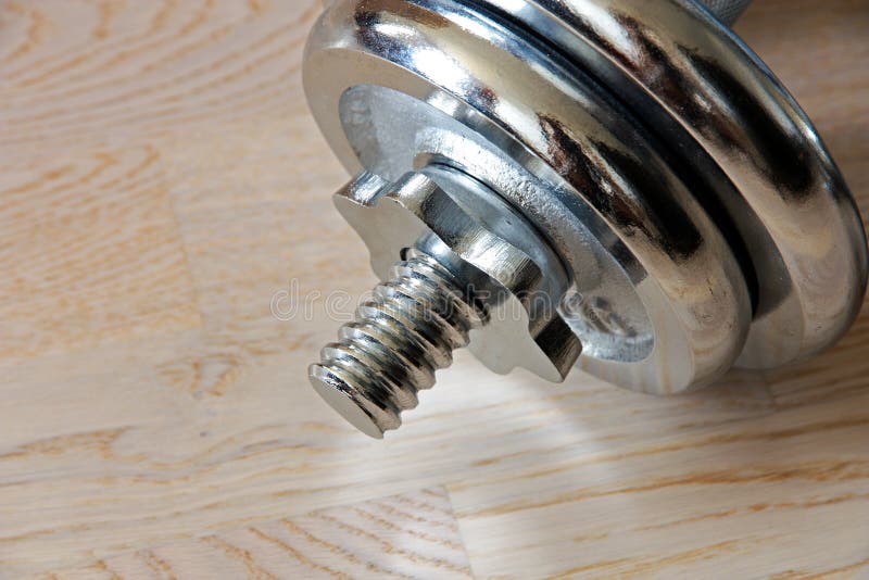Chrome dumbbell stock image. Image of health, bodybuilder - 39404739