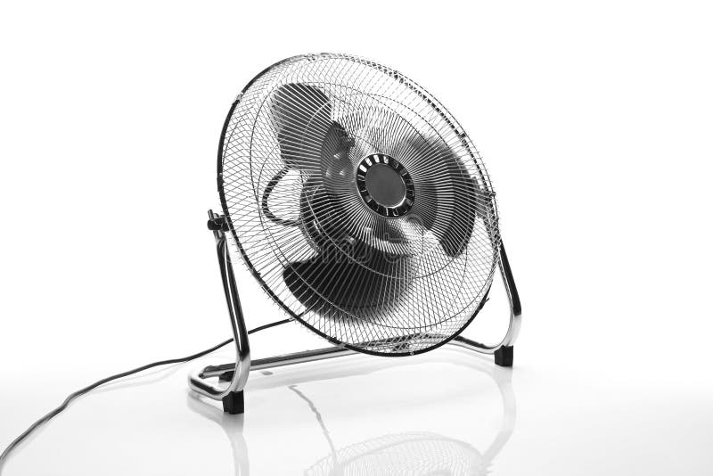 Chrome fan front view stock photo. Image of metal, electricity - 13346562