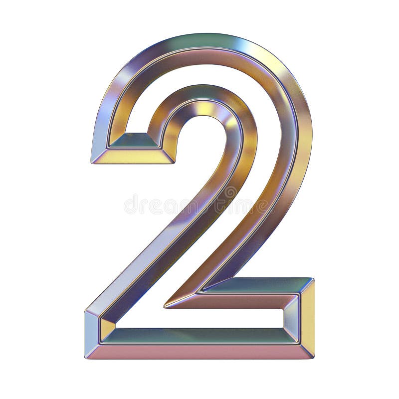 Chrome Font with Colorful Reflections Letter Q 3D Stock Illustration ...