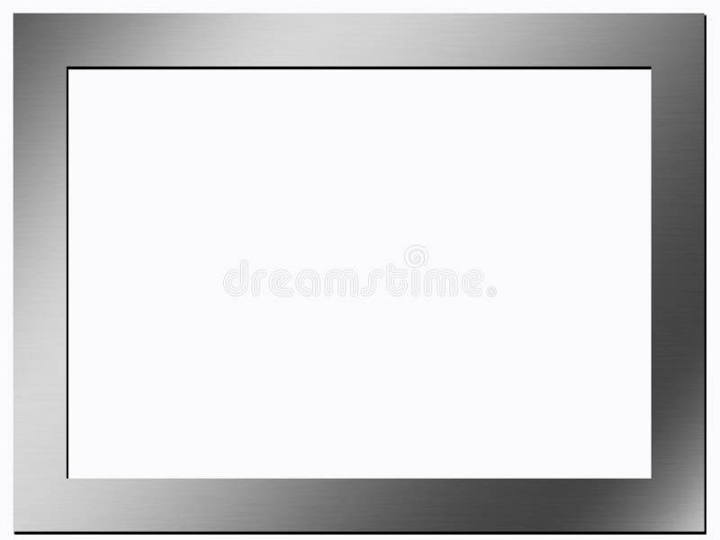 Chrome frame stock illustration. Illustration of passepartout - 11419812