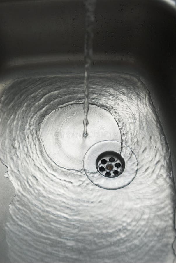 Chrome Kitchen Sink stock image. Image of ripples, sink - 22751403