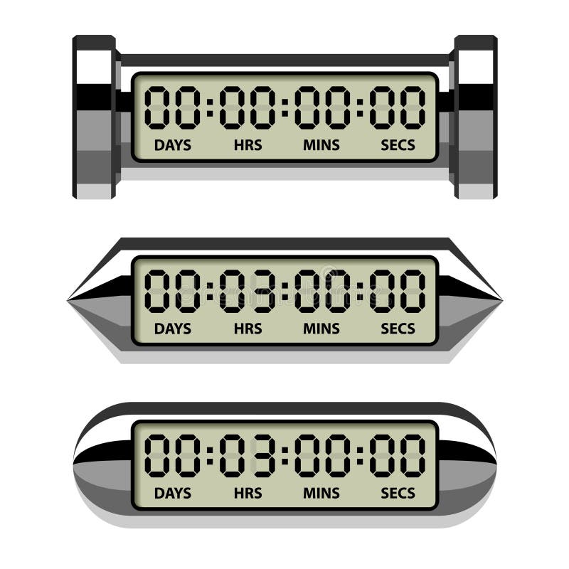 Lcd Counter Countdown Timer Stock Illustrations 257 Lcd Counter Countdown Timer Stock