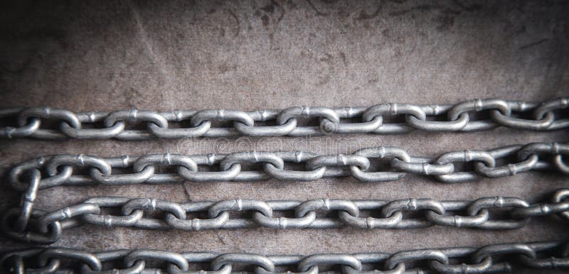 Chrome Metal Chain. Heavy Steel Stock Image - Image of metallic, steel ...